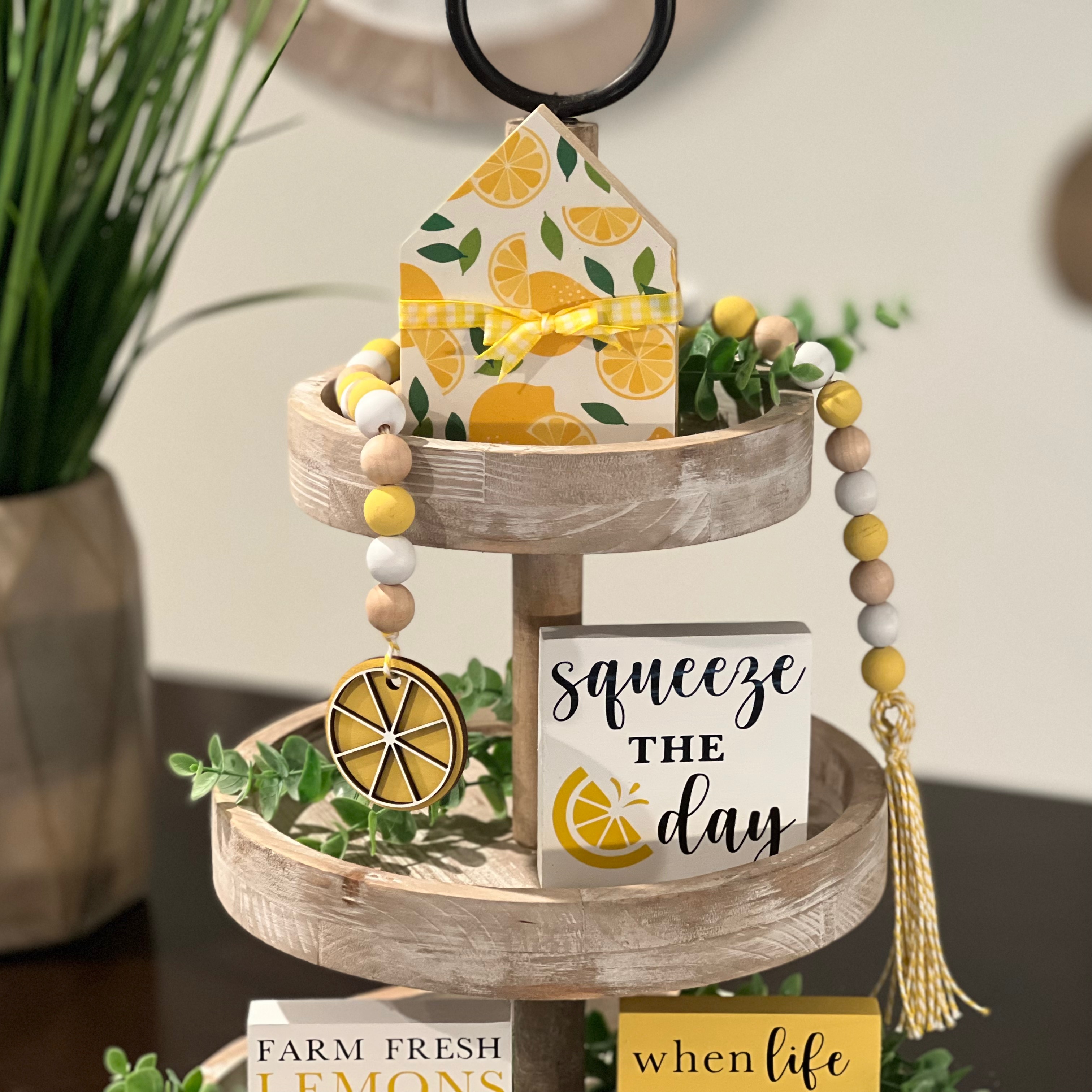 Wall Décor Squeeze The Day Farm Fresh Lemons Mini Sign Home Décor etna ...
