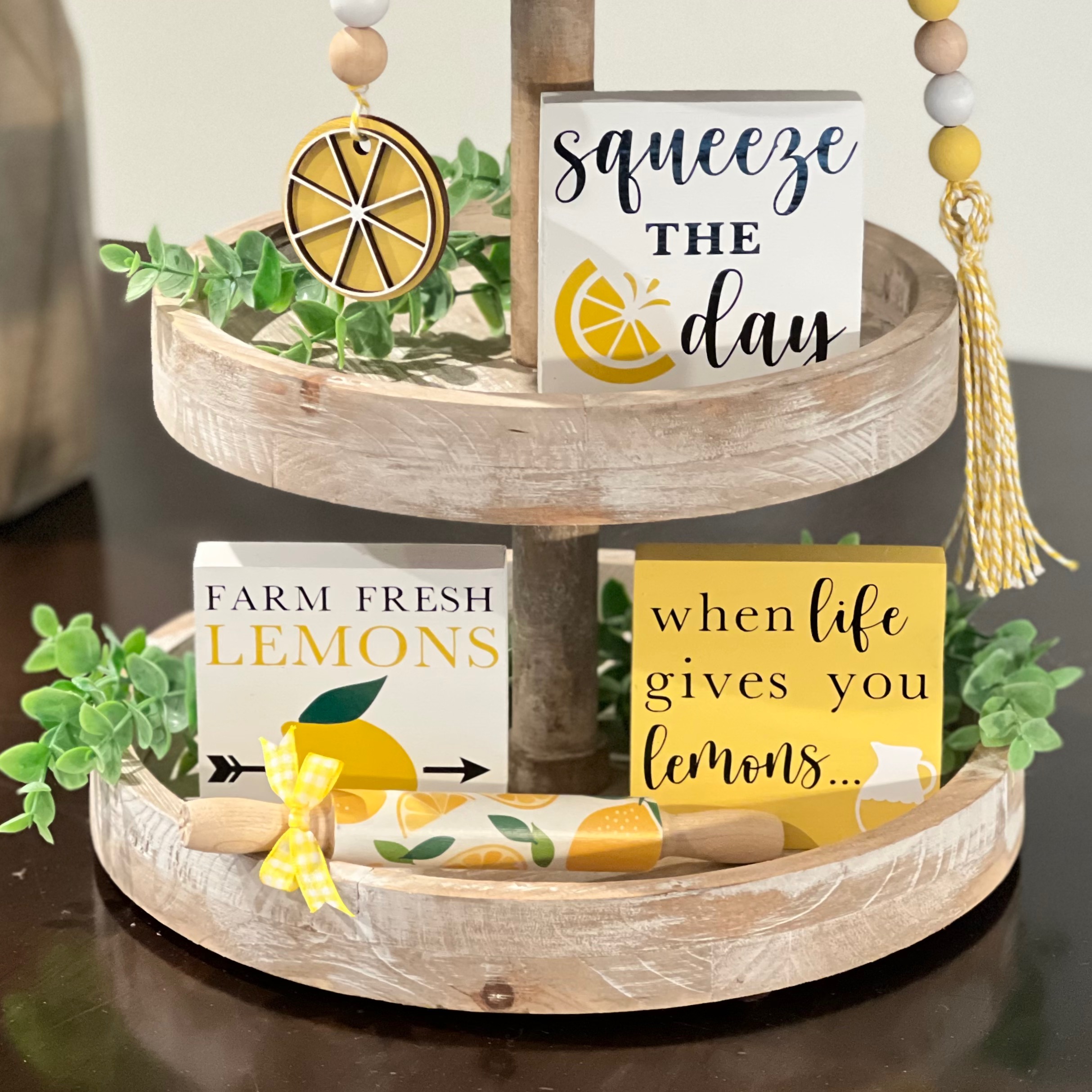 Wall Décor Squeeze The Day Farm Fresh Lemons Mini Sign Home Décor etna ...