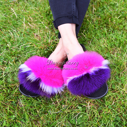 Fox Fur Slippers | daymisfurry