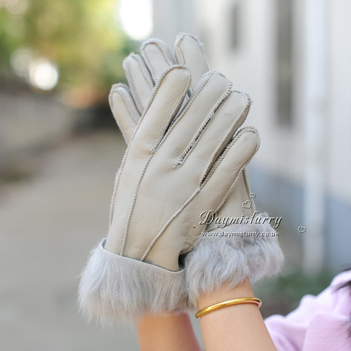 Shearling Sheepskin Mittens Glove | daymisfurry