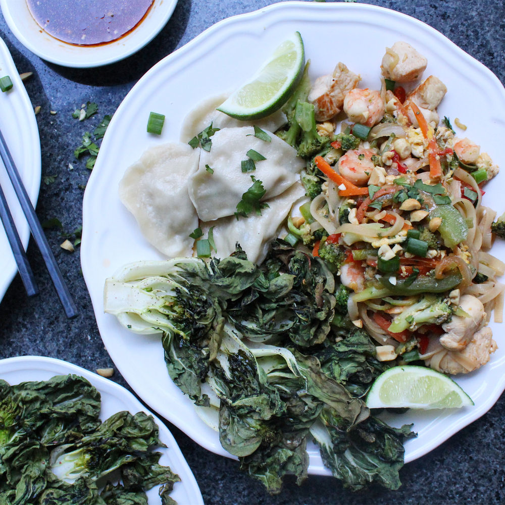 Shrimp and Chicken Pad Thai