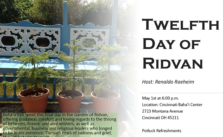 Guests Calendar | Cincinnati Baha'i's