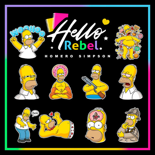 Stickers Homero Simpson | hellorebel
