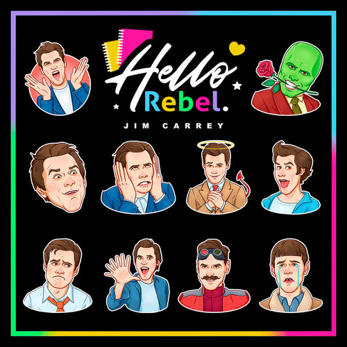 Stickers Jim Carrey | hellorebel