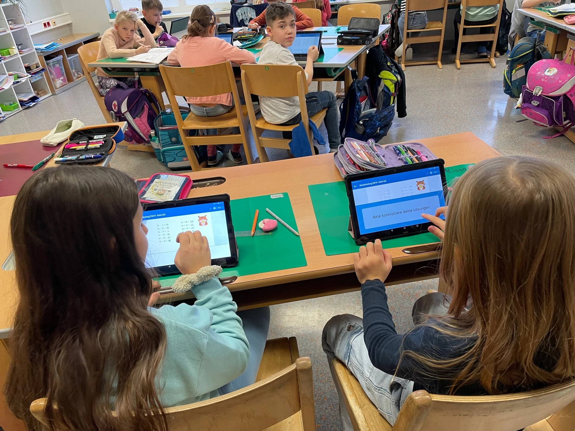 Wir arbeiten mit Tablets