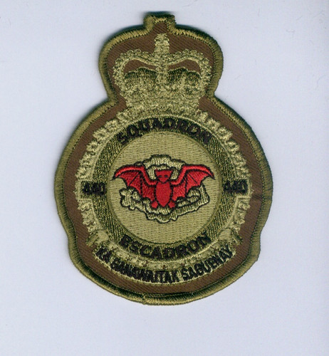 440 Heraldic Crest red bat | patchesandpunches