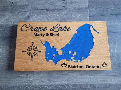 Crowe Lake Sign | Made On Brookhouse