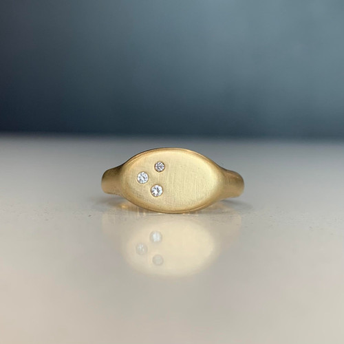 Asher Diamond Signet Ring | AinsleyFineJewellery