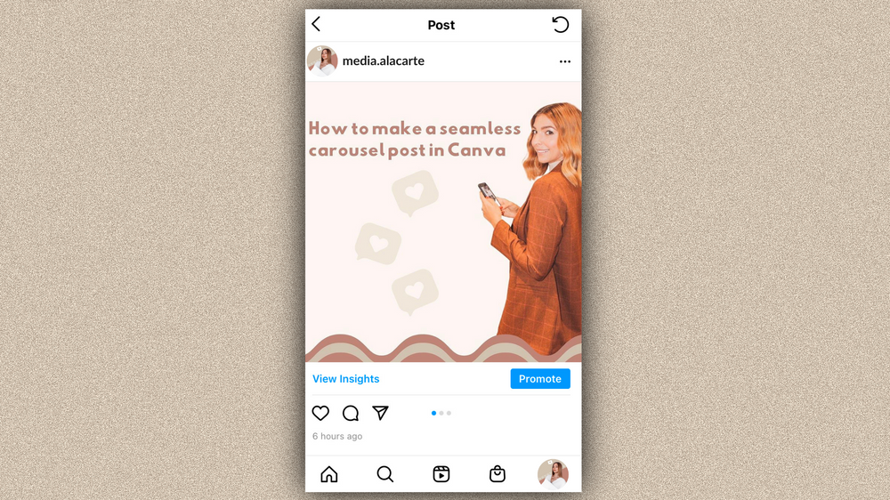 How to Create a Seamless Carousel Instagram Post with Canva