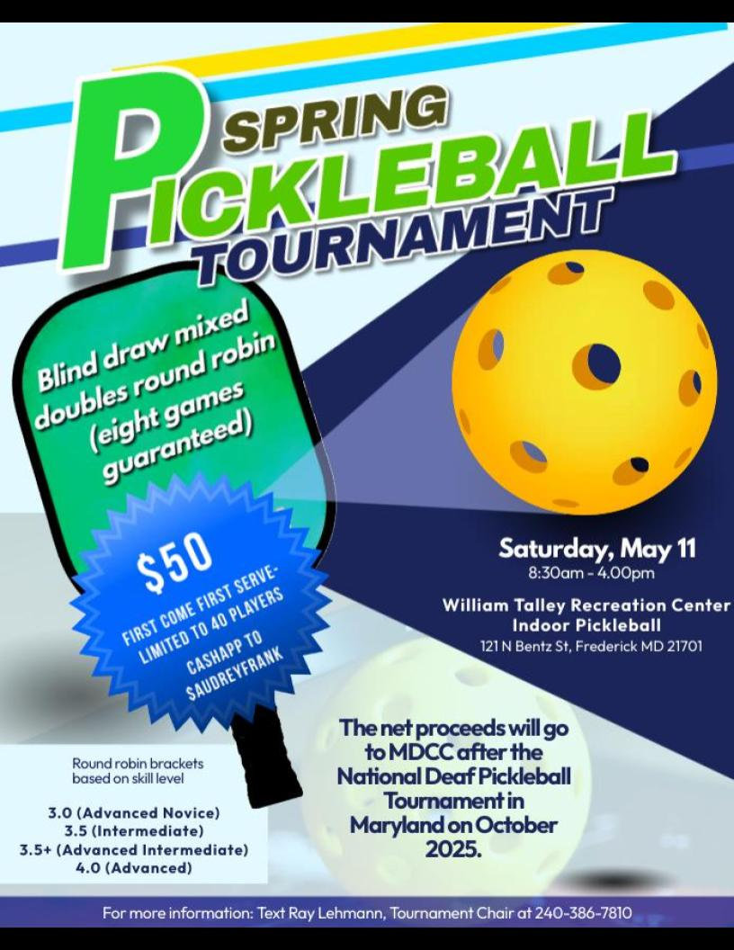 Spring Pickleball Tournament | MDCC