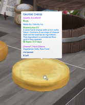 Cheesemaking Skill · Sims 4 Mods