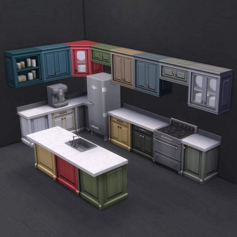 Modern Farmhouse Kitchen · Sims 4 CC Objects