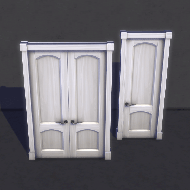 Taller Double & Prairie Door · Sims 4 CC Objects