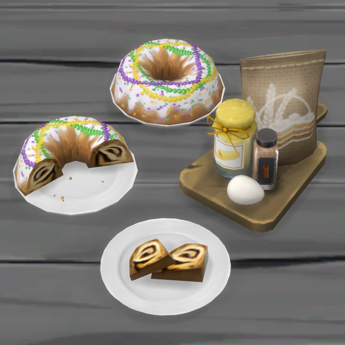 King Cake · Sims 4 Food CC