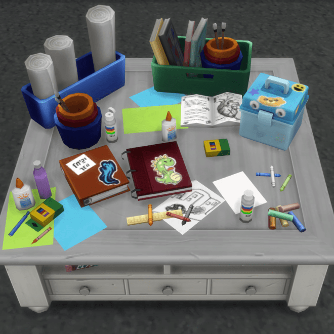 Parenthood Arts & Crafts Clutter · Sims 4 CC Objects