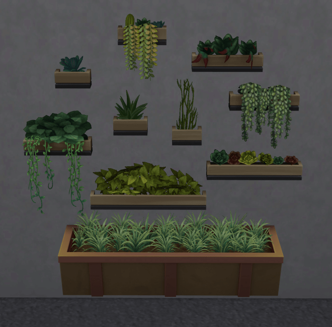 Walling in the Garden Plants · Sims 4 CC Objects