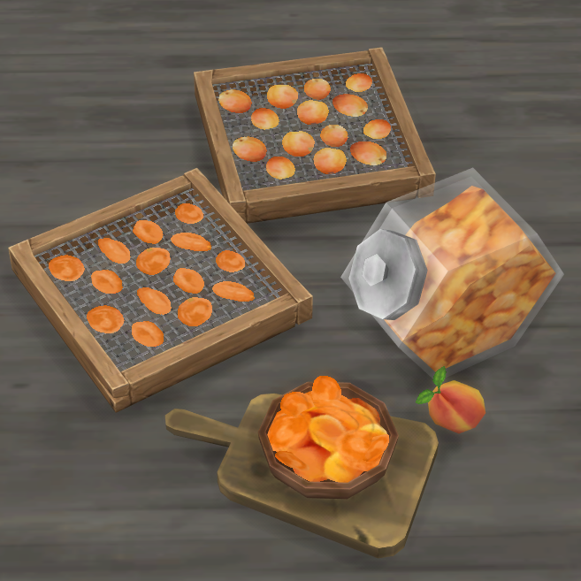 Dried Apricots · Sims 4 Crafting CC