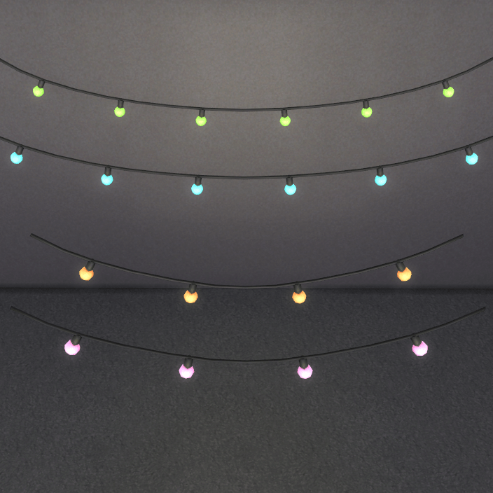 High Wire Ceiling Light Set · Sims 4 CC Objects