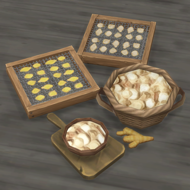 Dried Ginger · Sims 4 Crafting CC