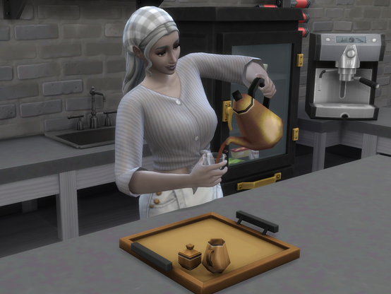 Vintage Coffee Serving Set · Sims 4 Mods