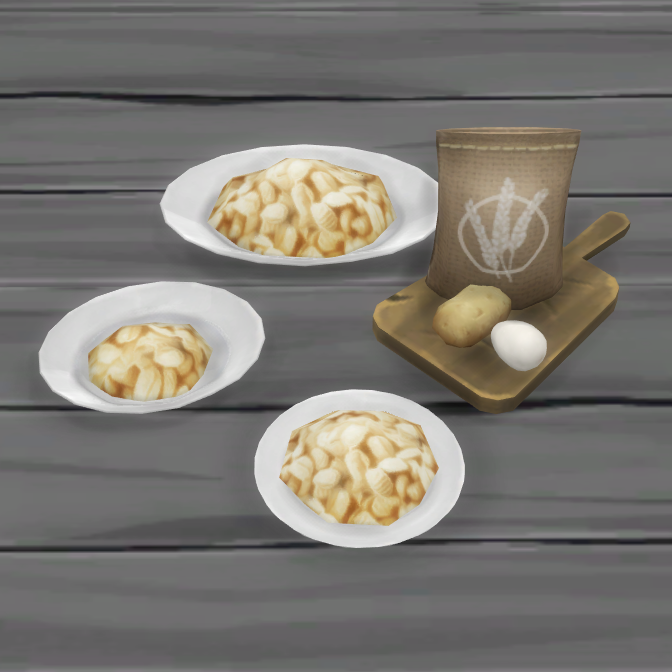 Gnocchi Pasta · Sims 4 Crafting CC