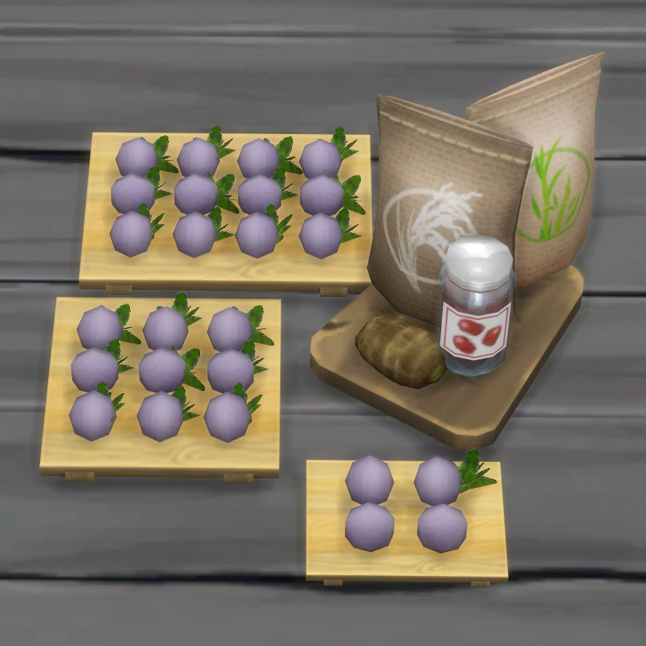 Taro Mochi · Sims 4 Food CC