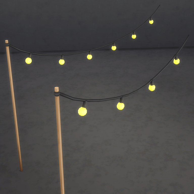 High Wire Light Edit & Addon · Sims 4 CC Objects