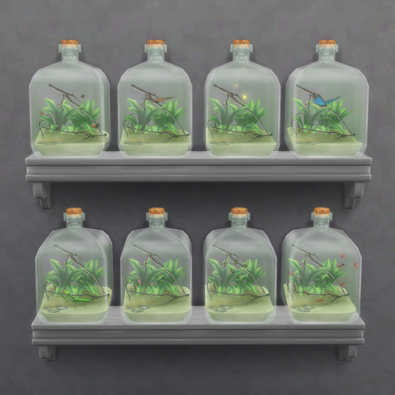Glass Jar Insect Terrariums · Sims 4 Mods