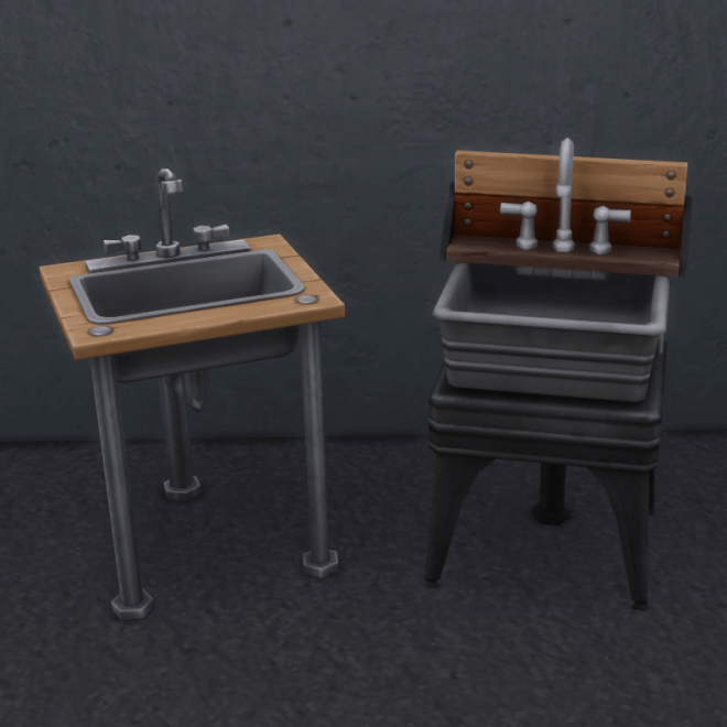 Laundry Day Sink Overrides · Sims 4 CC Objects