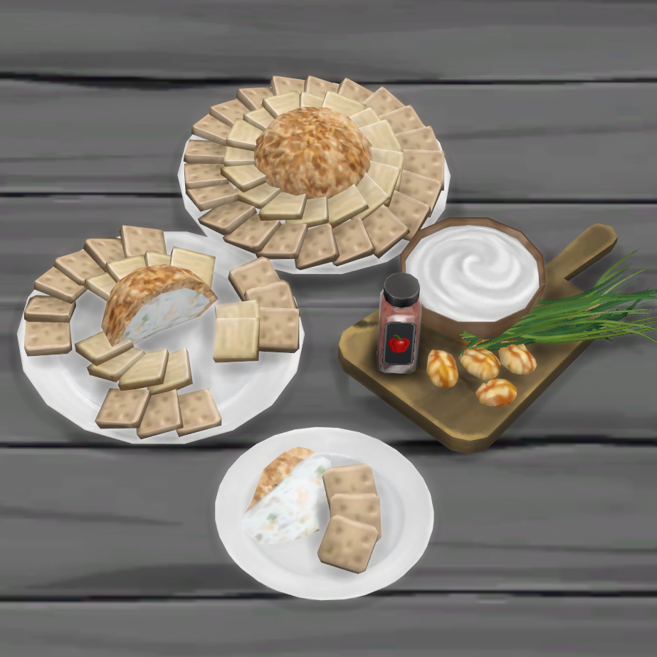 Classic Cheeseball · Sims 4 Food CC