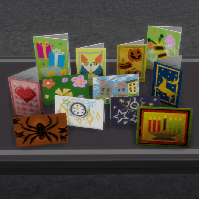 Holiday Cards · Sims 4 CC Objects