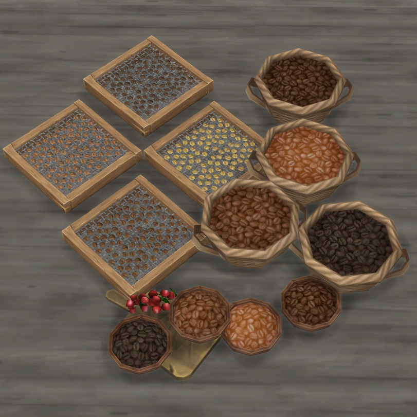 Dried Coffee · Sims 4 Crafting CC