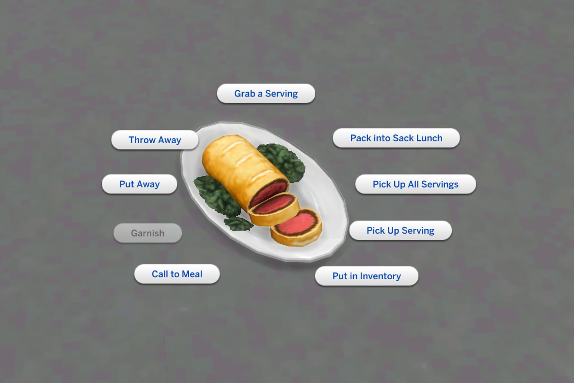 Pick Up All Servings · Sims 4 Mods