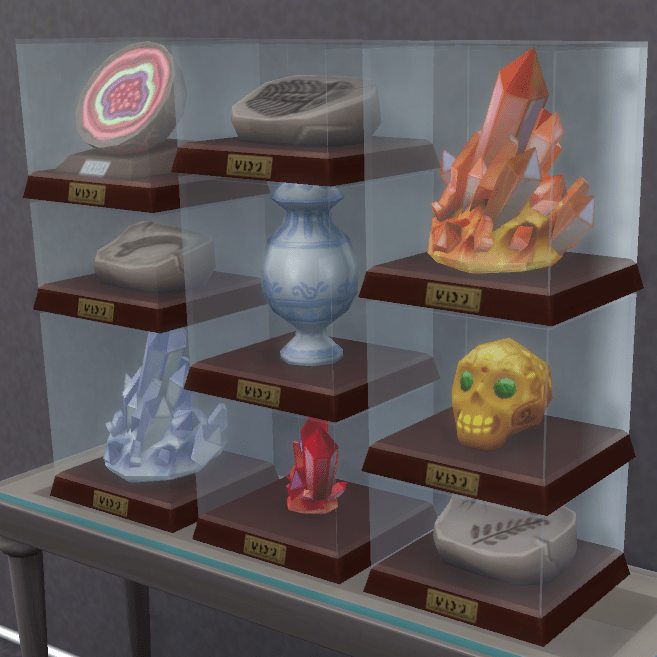 Antique Glass Displays · Sims 4 CC Objects
