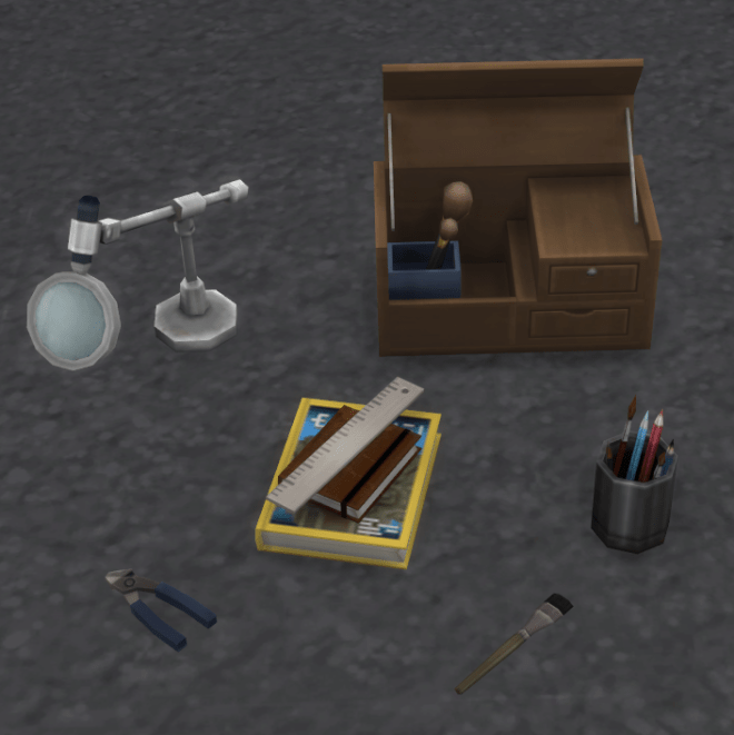 Archaeology Table Clutter · Sims 4 CC Objects
