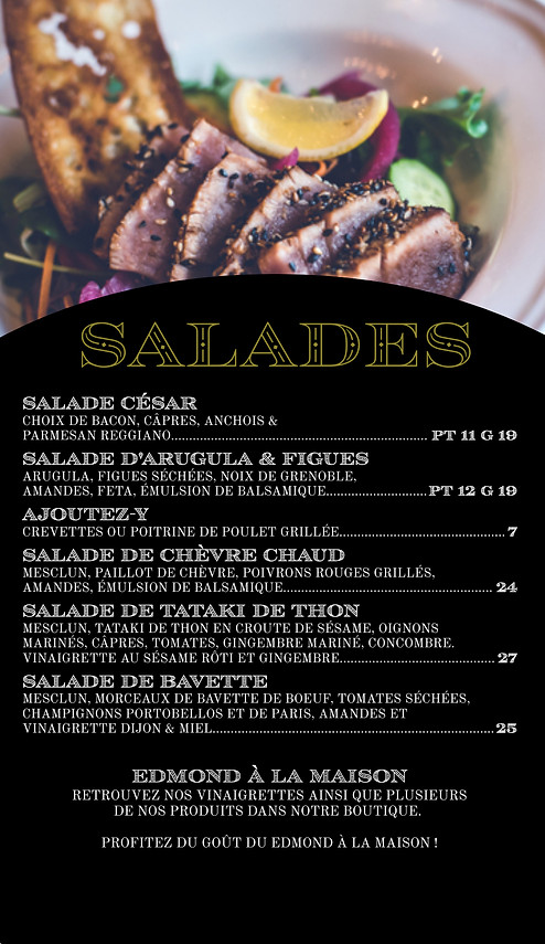 MENU EDMOND | EDMOND BISTRO