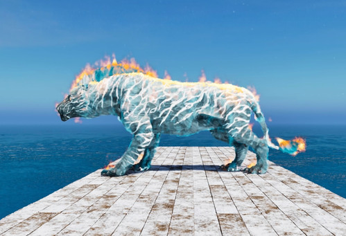 Saphys Shop *NEW DINO* SOLID ID96 Blue Event Pyromane (Cross PvE ...