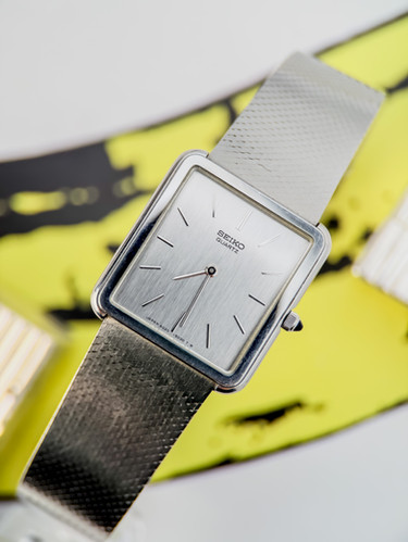 SEIKO • TANK WATCH • SNAKE STRAP | Cyclope Watches