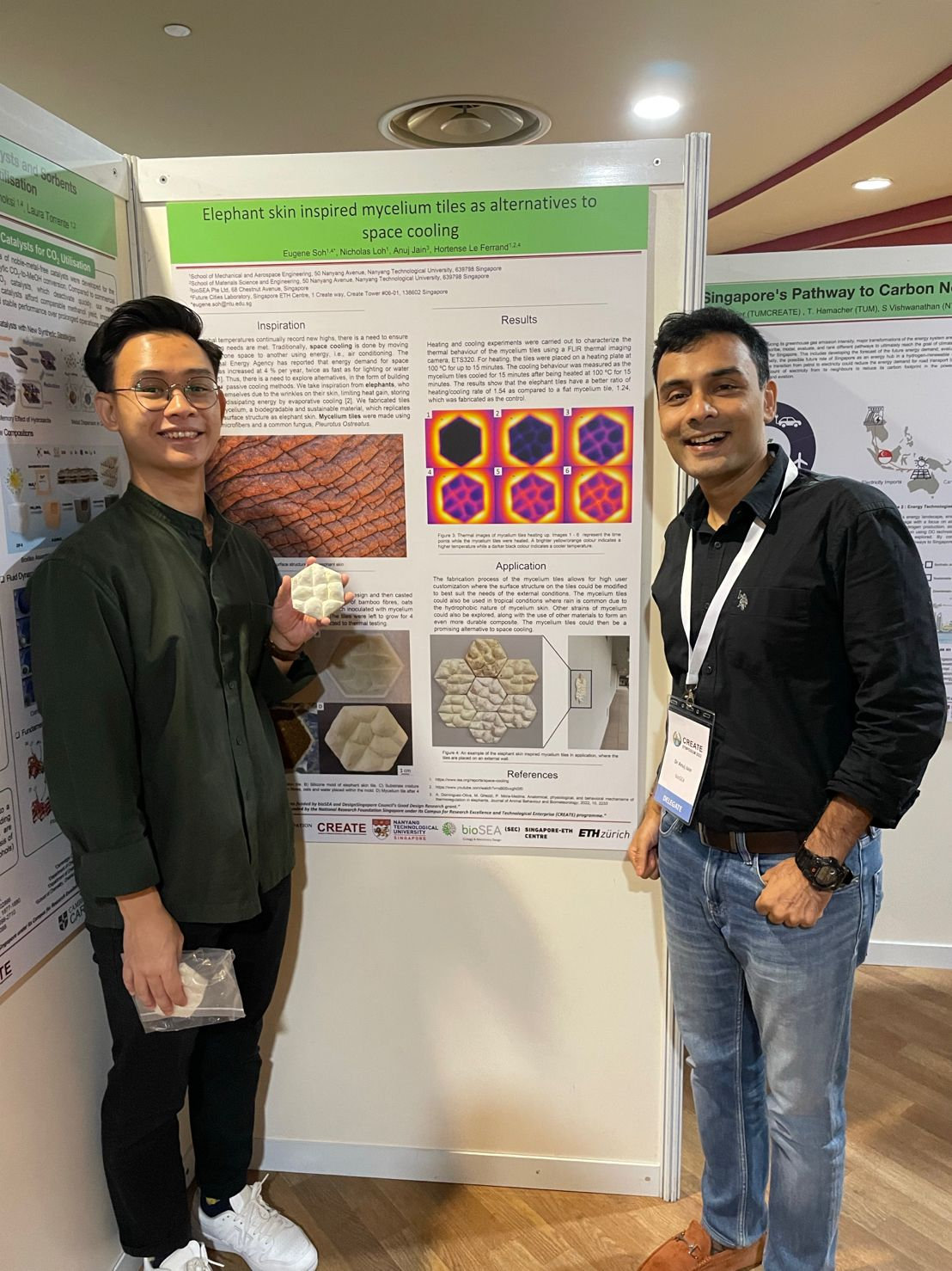 Elephant skin-inspired mycelium tiles | Accelerator | STEAM Platform