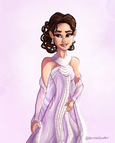 Padme Amidala Art Print | brittneyannart