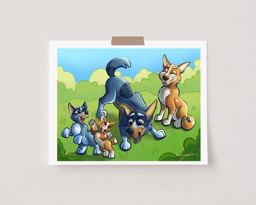 Bluey - Art Print | brittneyannart