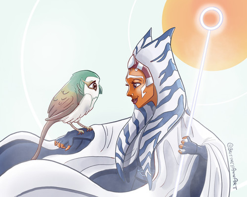 Ahsoka and Morai Art Print | brittneyannart