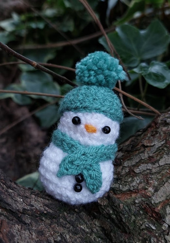 Crochet Pattern for mini snowman UK Terms | Mysite