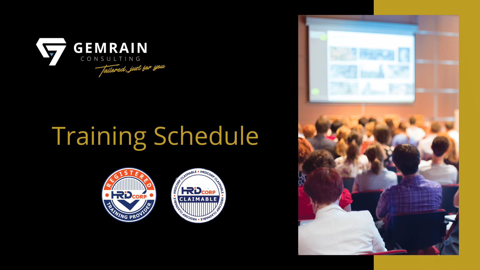 Training Schedule | GemRain Consulting