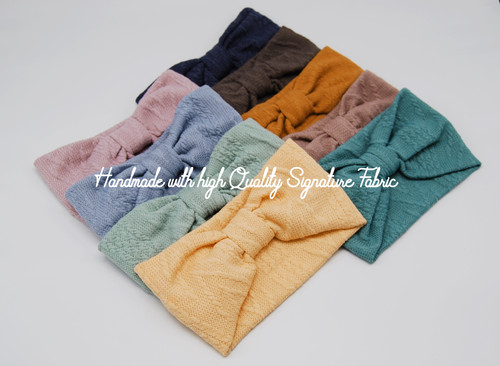 Twist Embossing Cable Knit HEADBANDS | itsfabrics