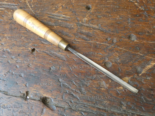 Vintage 1/4" (6mm) Straight Gouge - No 5 - S J Addis | Old Tools for ...