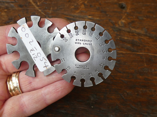 Double Circular Wire Gauge - 1 - 26 - J H Hughes Warrington | Old Tools ...