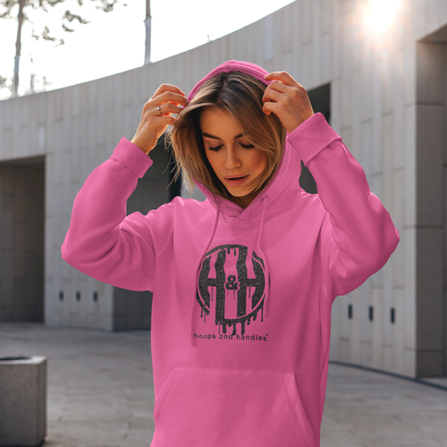 Pink Ribbon Hoodie - Unisex | Hoops and Handles