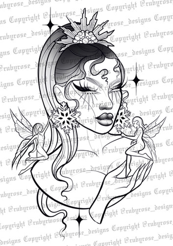 Snow Fairy Goddess | Ruby Rose Designs