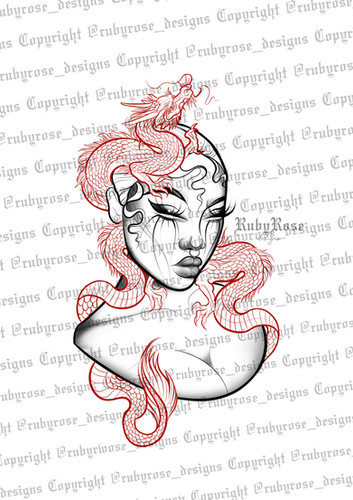 Arya the Dragon Goddess | Ruby Rose Designs